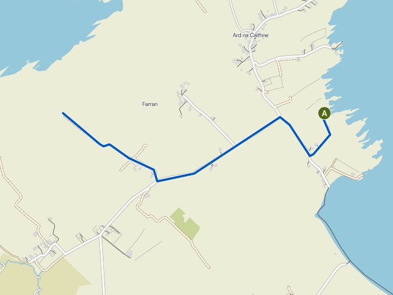 Star Wars-film locaties heen en terug vanaf Smerwick Harbour ...